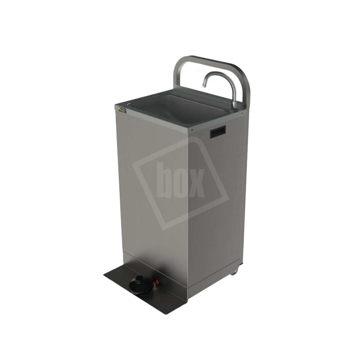 Mobiele handwasser - voetpomp » BOXrentals