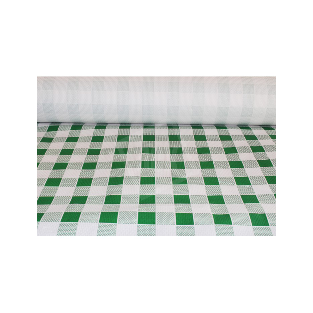 Tafelkleed - papier - groen geruit - 100m » BOXrentals