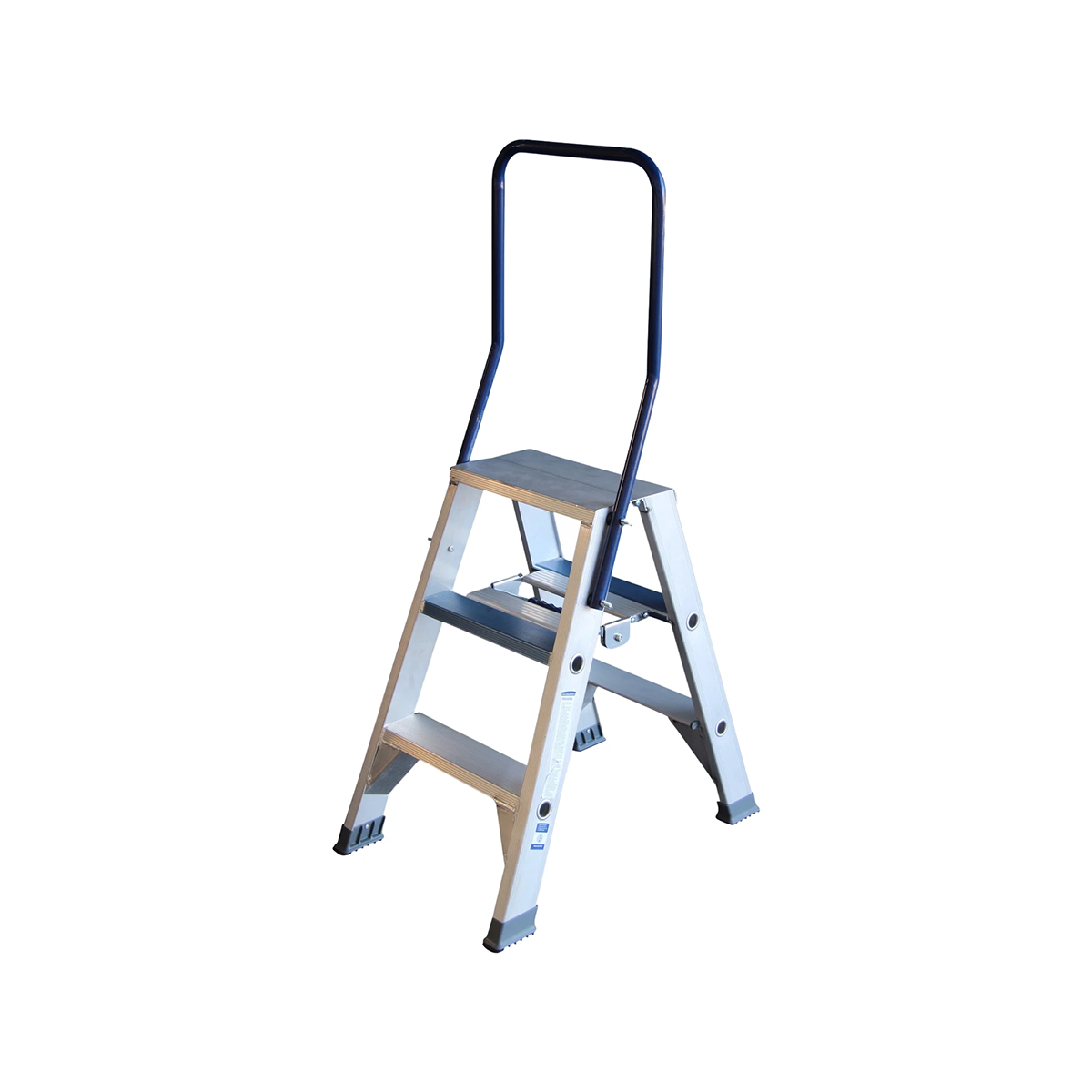 Trapladder - 3 treden - met leuning » BOXrentals
